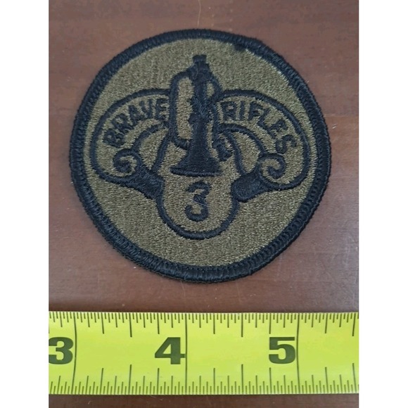 Other | Military Unit Patch Army 3rd Armored Calvary Brave Rifles Bdu ...